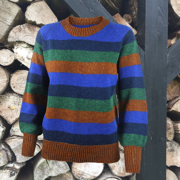Strikkeopskrift Stribet Raglan Supersoft uld | Få opskriften her ...